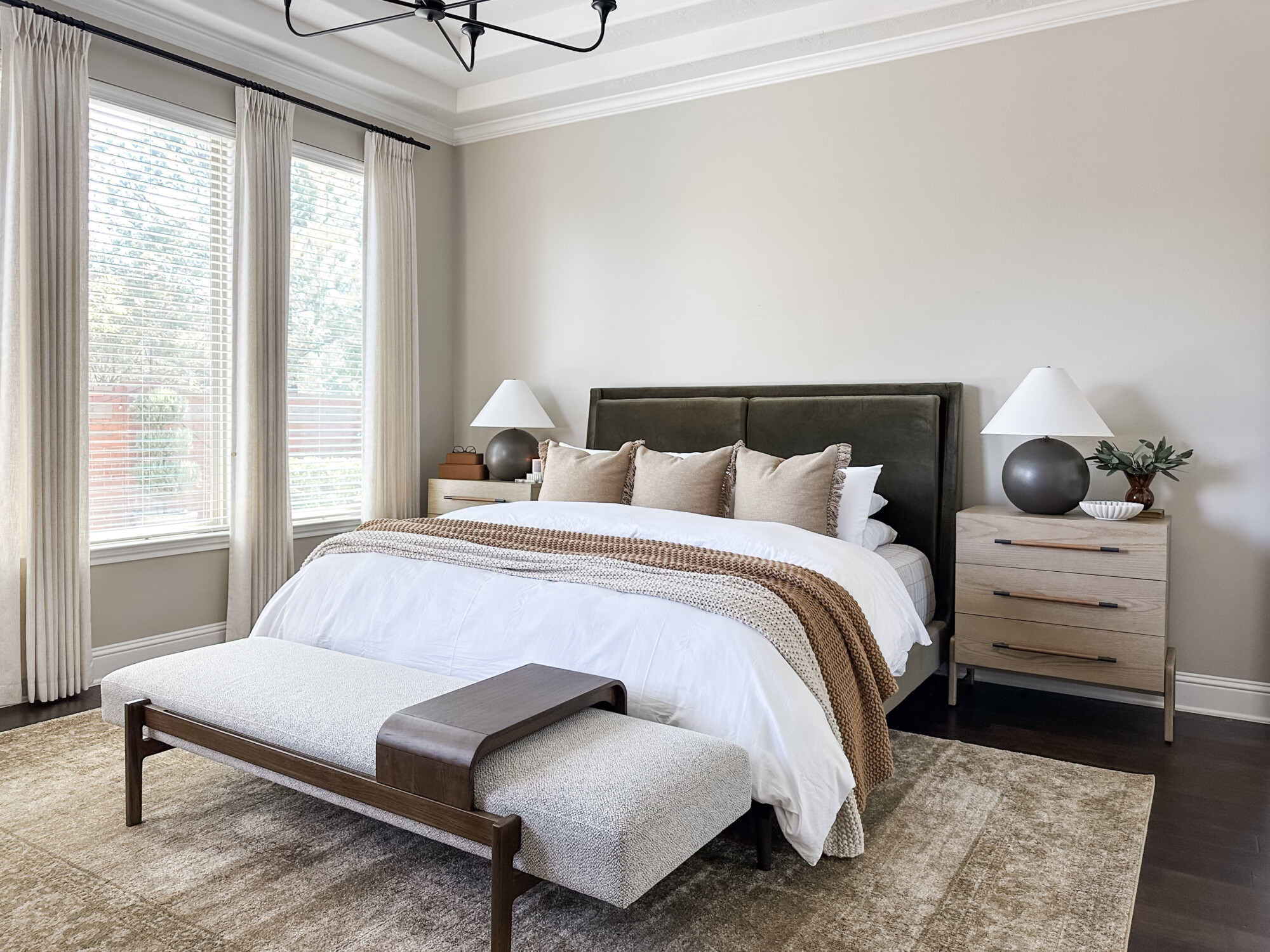 Reimagining Rest: Our Bedroom Reveal - Beige White Gray