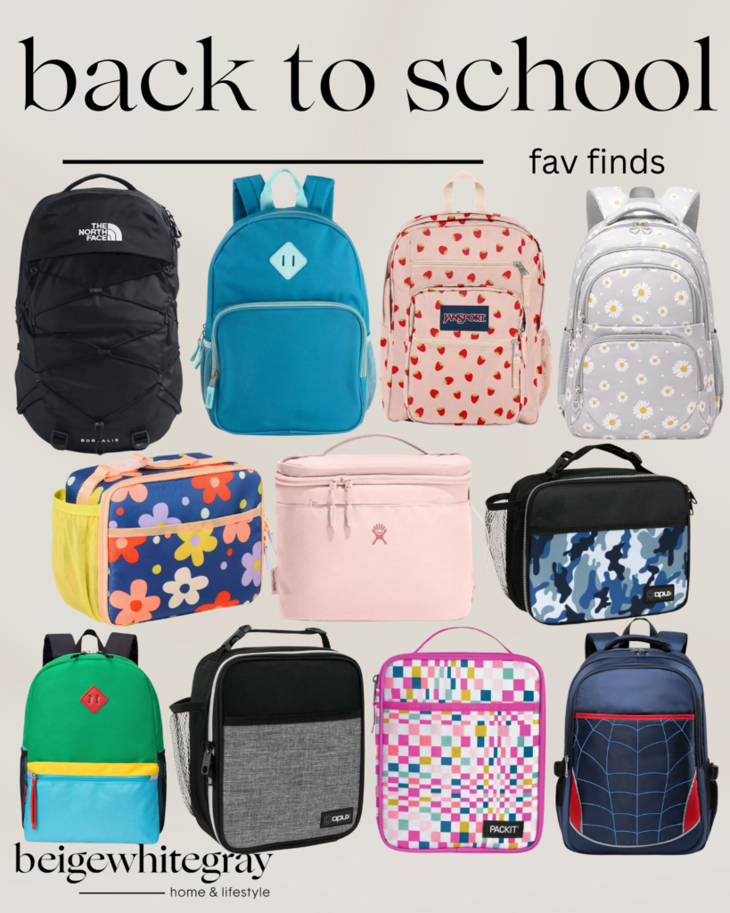 Back to School Essentials - Beige White Gray