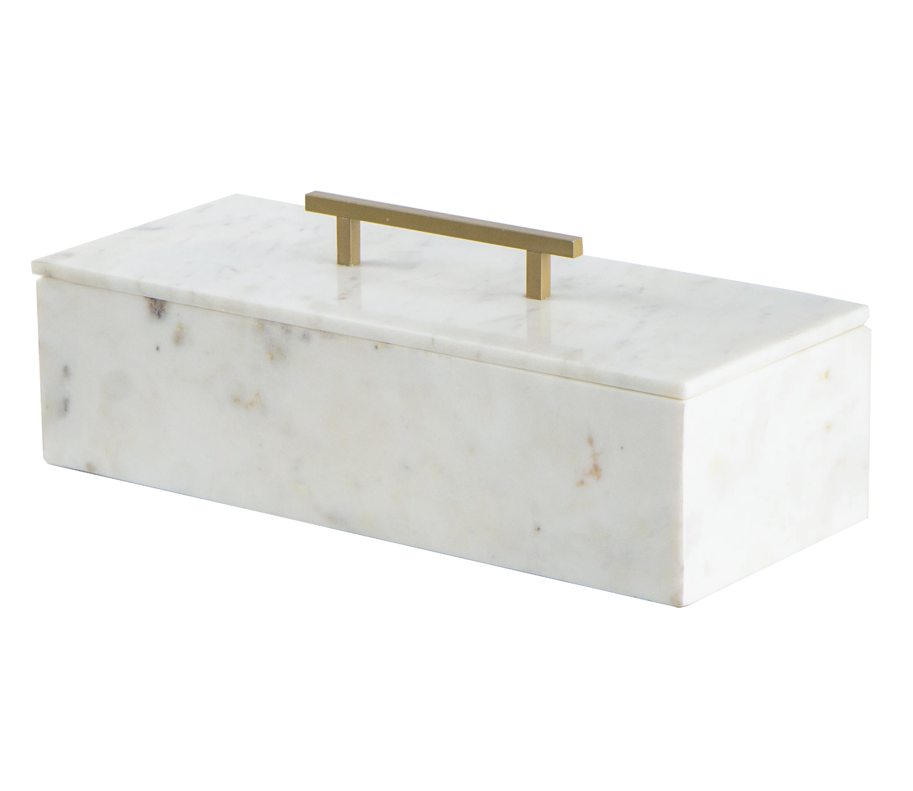 Palmerina Marble Decorative Box - Beige White Gray
