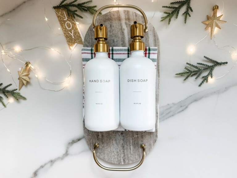 Thoughtful & Affordable | DIY Host Gifts Under $50 - Beige White Gray